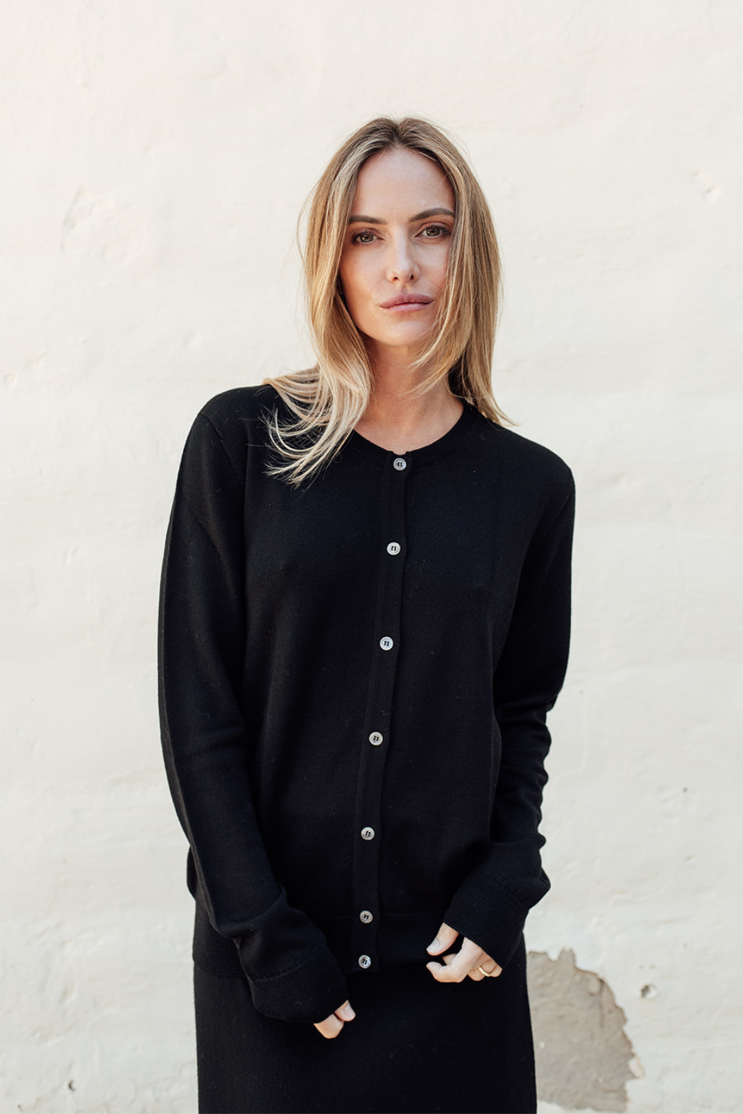 Classic Merino Cardigan - Black – Perriam