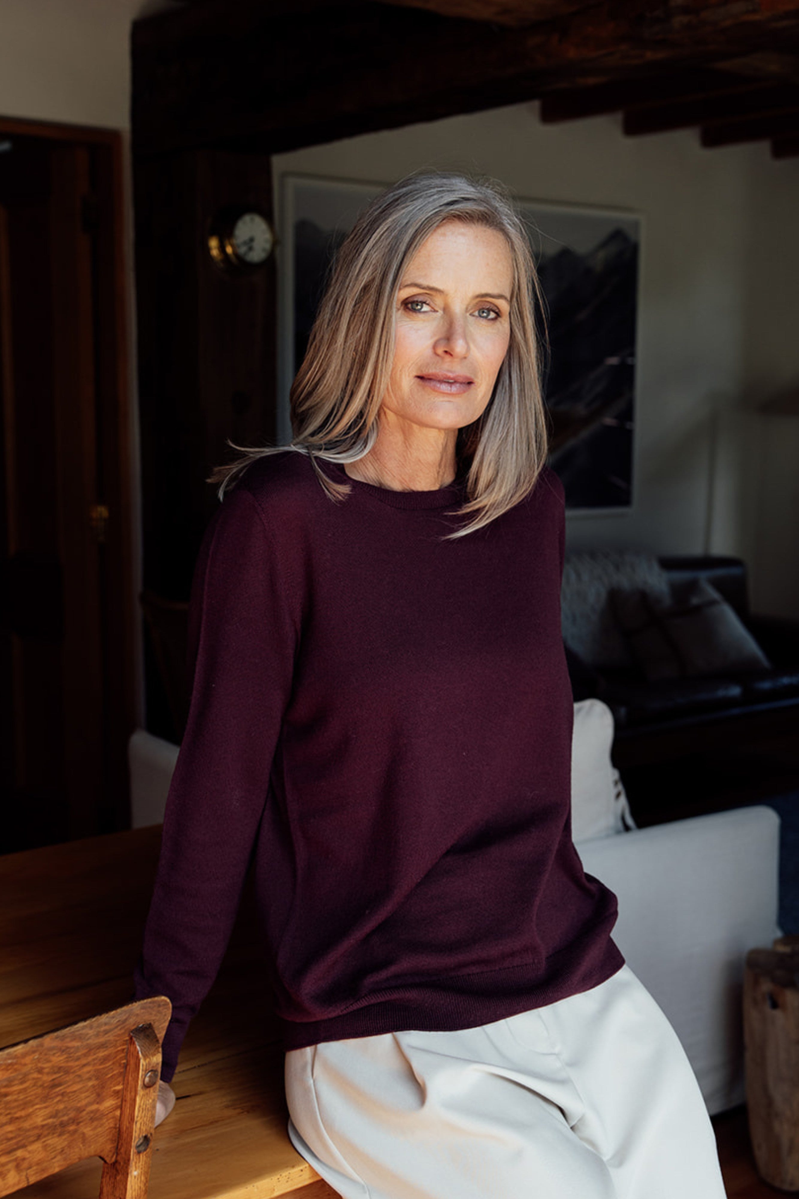 Classic Merino Crew - Pinot Noir – Perriam